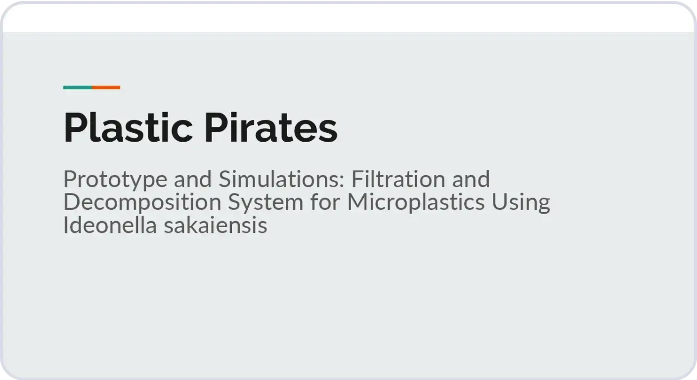 Plastic Pirates: Combatting Microplastic Pollution in Aquatic ...